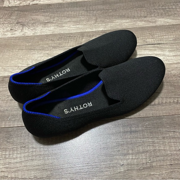 Rothy's | Shoes | Rothys Classic Black Loafer Style Flats 7 | Poshmark